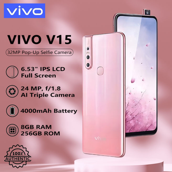 VIVO V15 Smartphone 2023 100% Original 8+256GB Android Cellphone 32 MP Pop-up Front camera 6.53 ...