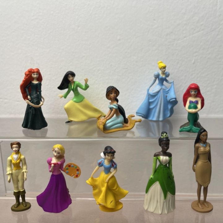 ToyStory 10Pcs/Set Disney Princess Mermaid Snow White Jasmine Mulan ...
