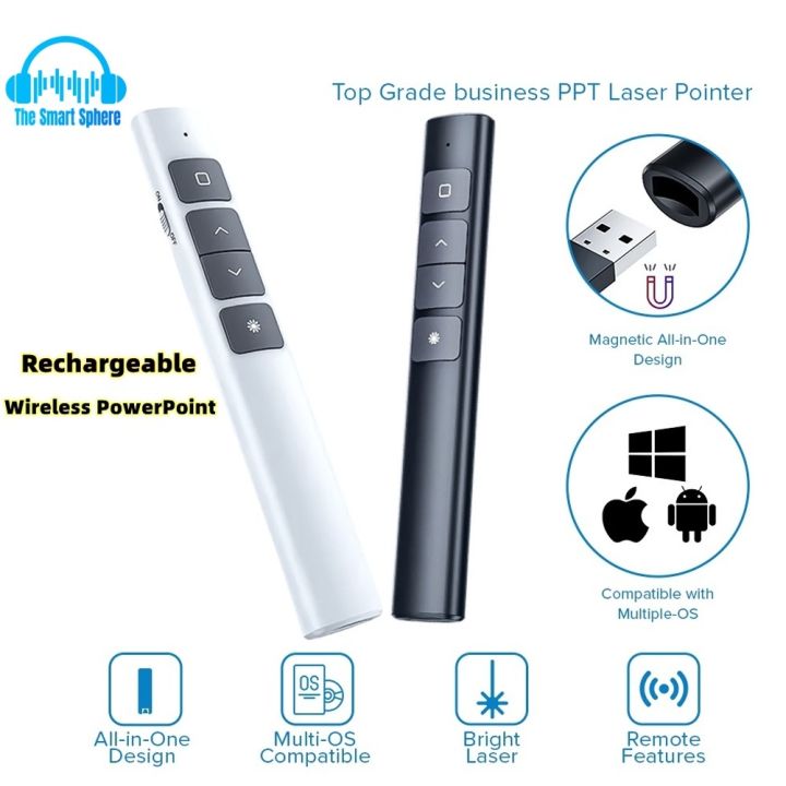 2.4G Rechargeable Wireless PowerPoint Presenter Clicker With Remote ...