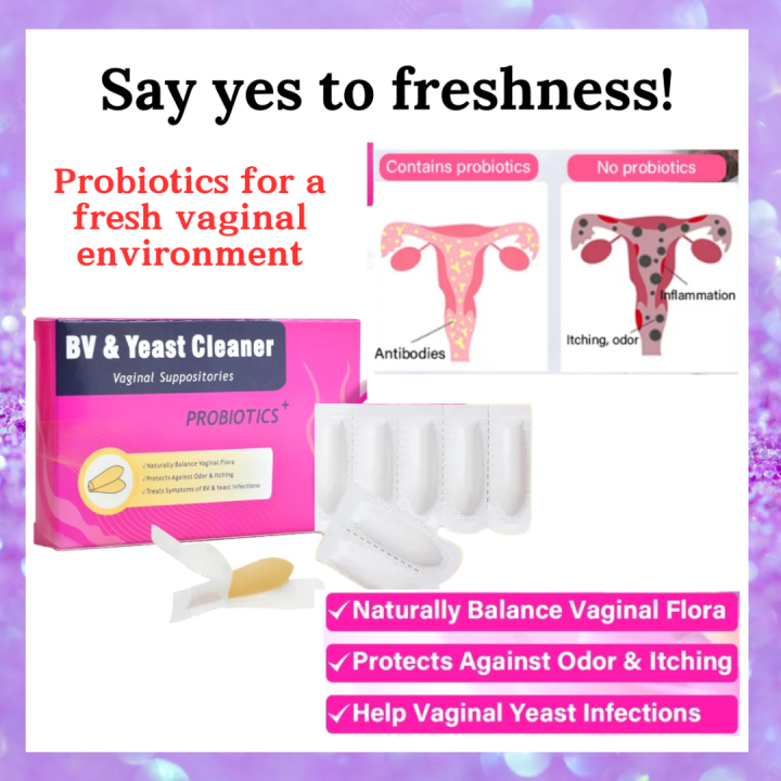 Bv And Yeast Cleaner Probiotics Vaginal Suppository For Bv Yeast Infection And Vaginal Odor