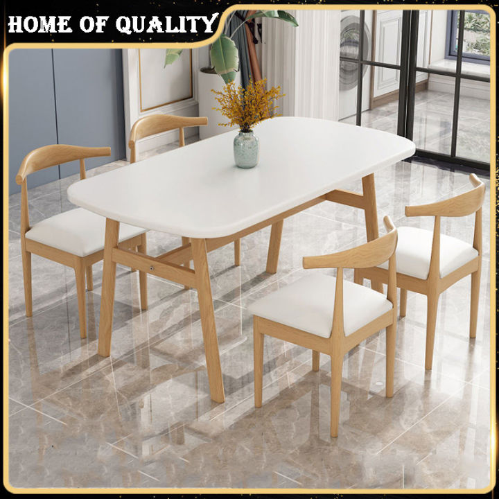 【COD】Solid Wood Dining Table Modern and Simple Dining Table Coffee ...