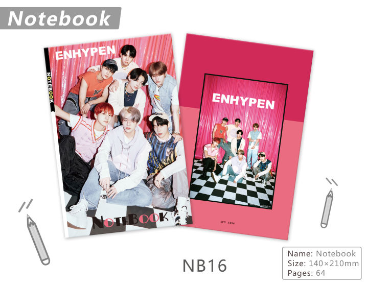 Enhypen K-pop Notebook School A5 Size page 64 | Lazada PH