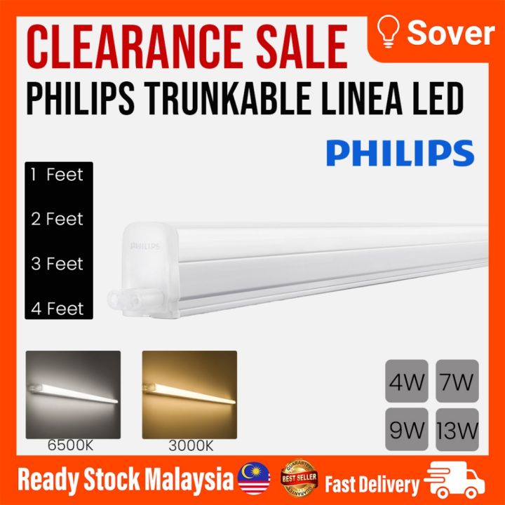 PHILIPS LED T5 Batten Lampu T5 1ft 4W / 2ft 7W / 3ft 9W / 4ft 13W ...