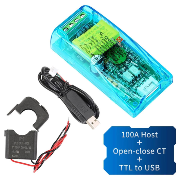 1PCS Factor Watt-hour Meter AC Single-phase 100A Ammeter PZEM-004T ...