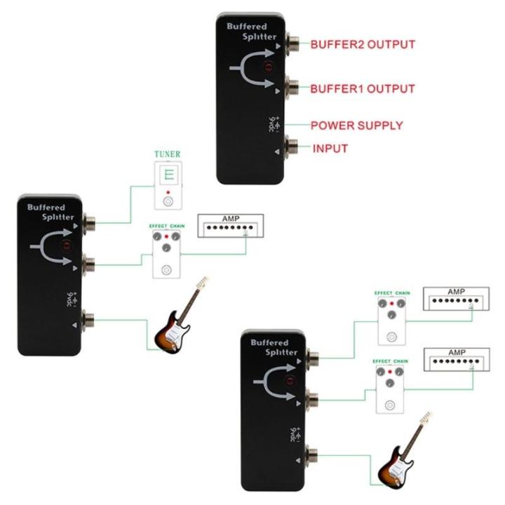 Double Channel Buffer Splitter Pedal Optimizes Guitar Signal Strength ...