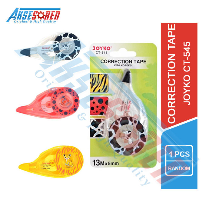 Aksesoren Tipe X Kertas Joyko CT-545 / Correction Tape X Roll Joyko / Correction Tape Pita ...