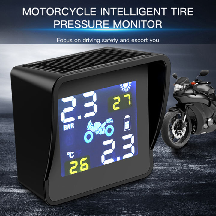 Motorcycle TPMS Motor Tire Pressure Monitor System Tyre Temperature ...