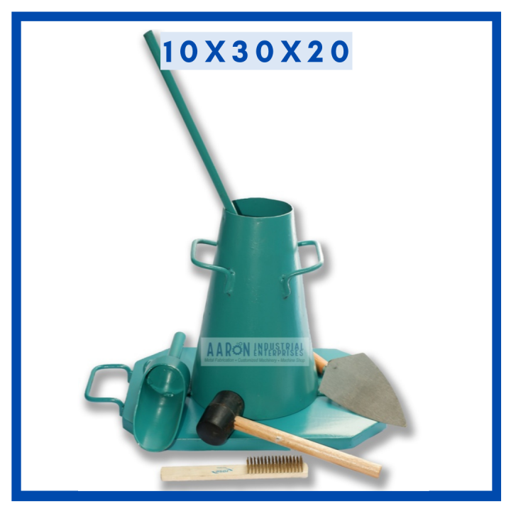 Concrete Slump Cone Set 10x30x20 Complete Set | Lazada PH