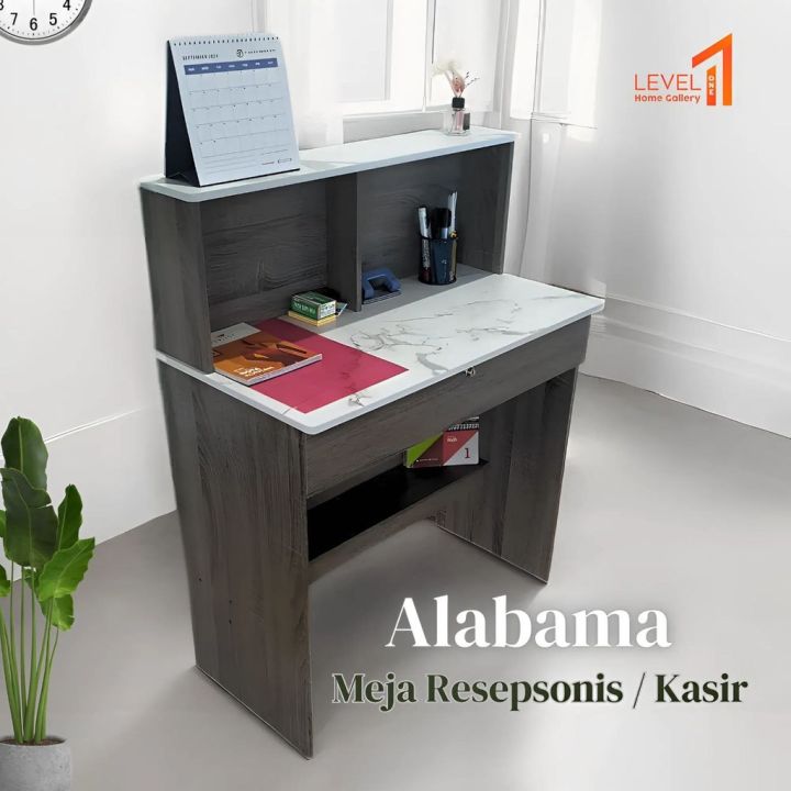 Alabama Meja Kasir 80 x 40 | Meja Resepsionis | Meja Kantor Minimalis ...