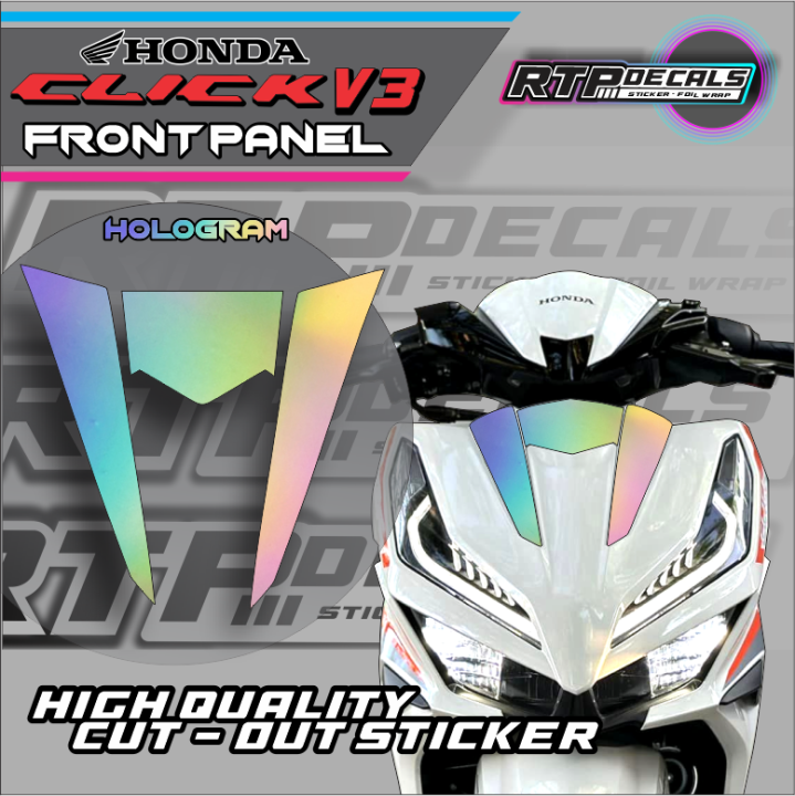 HONDA CLICK V3 FRONT PANEL DECALS STICKER - ROM | Lazada PH
