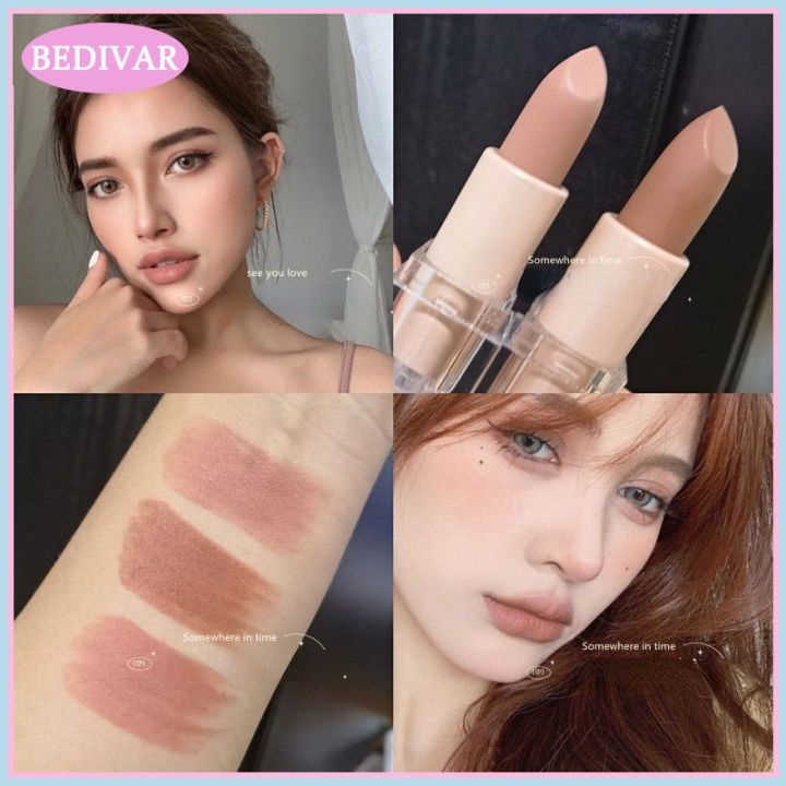 Handaiyan ลิปสติก เนื้อแมตต์ กำมะหยี่ กันน้ํา 12 สี สีชมพูริมฝีปาก ...