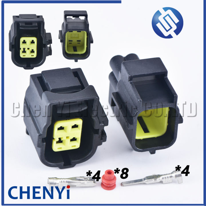 1 set 4 Pin male or female Automotive waterproof connector O2 Oxygen ...