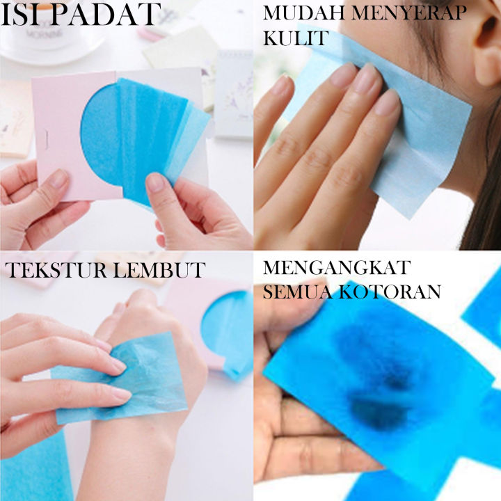 Buymee Acc - Kertas Linen Tissue Penyerap Minyak Tisu Linen Muka 50Pcs ...