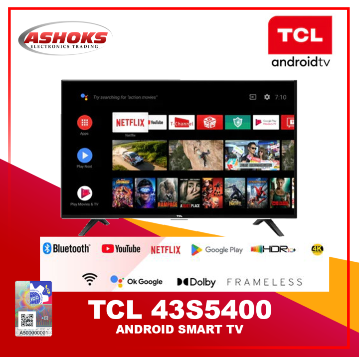 TCL 43S5400 FHD Smart TV / HRD 10 Google TV / dolby audio, Voice Control / TCL | Lazada PH