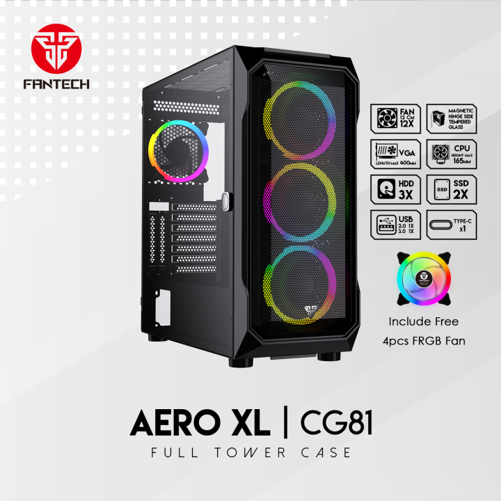 Fantech Aero XL CG81 RGB Full Tower Case Desktop Case or PC case ...