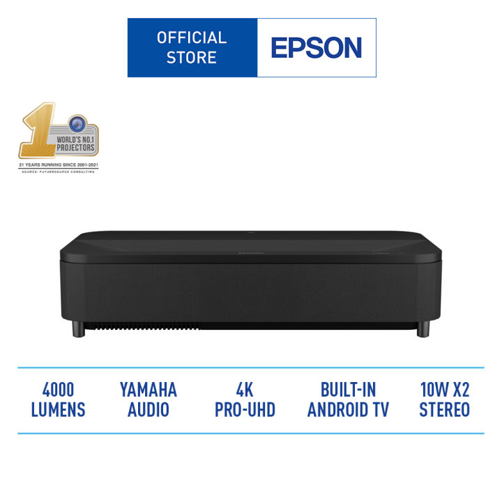 Epson EpiqVision Ultra EH-LS800B 4K PRO-UHD Ultra-Short Throw Laser ...