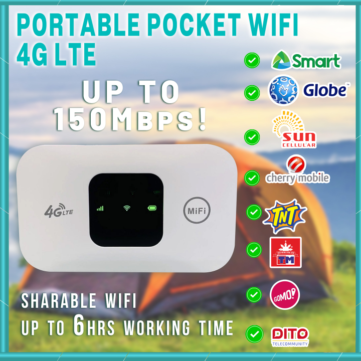 4G LTE Pocket WiFi Openline Hotspot Router Modem Universal Sim Card ...