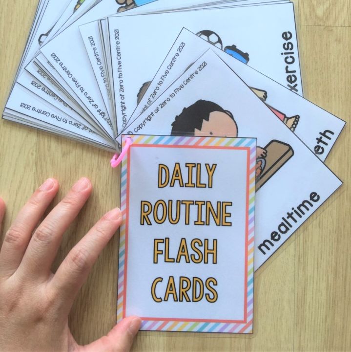 Daily Routine Flash Card Kad Rutin Harian Speech Therapy Autism Kad ...