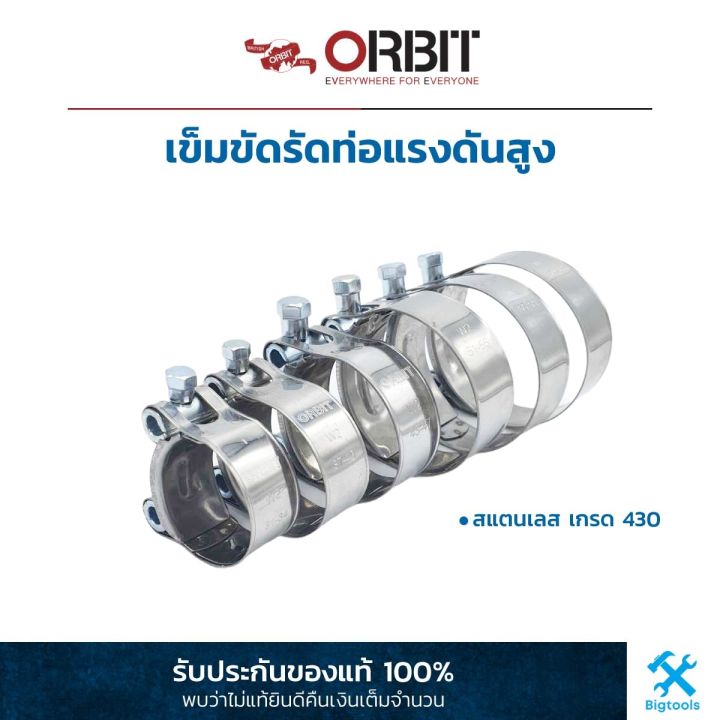 ORBIT : เข็มขัดรัดท่อแรงดันสูง (สแตนเลส เกรด 430) (Model : ORBIT Heavy ...