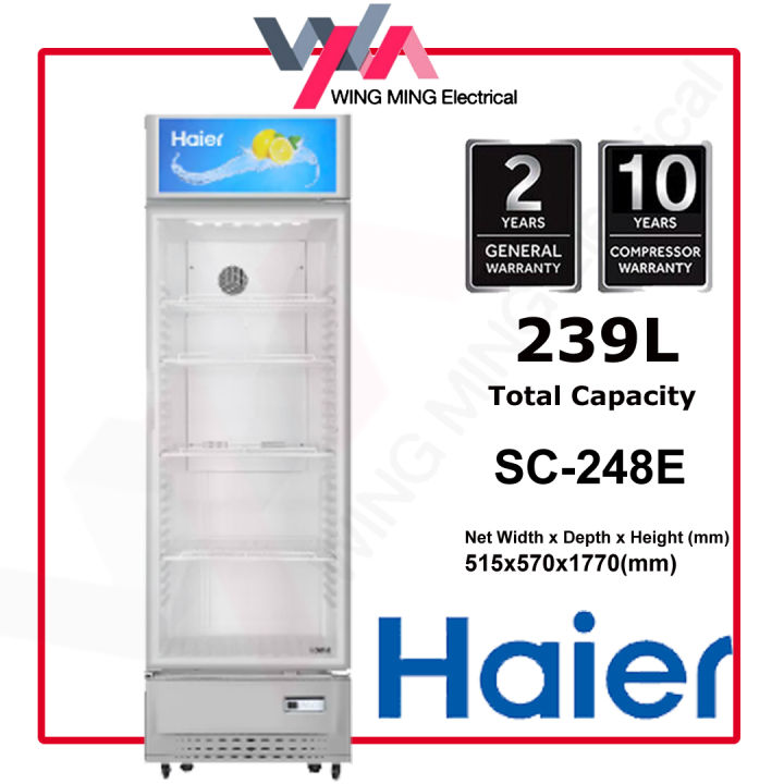 Haier 239L Showcase Chiller Freezer 1 Door/Peti Ais 1 Pintu SC-248E ...