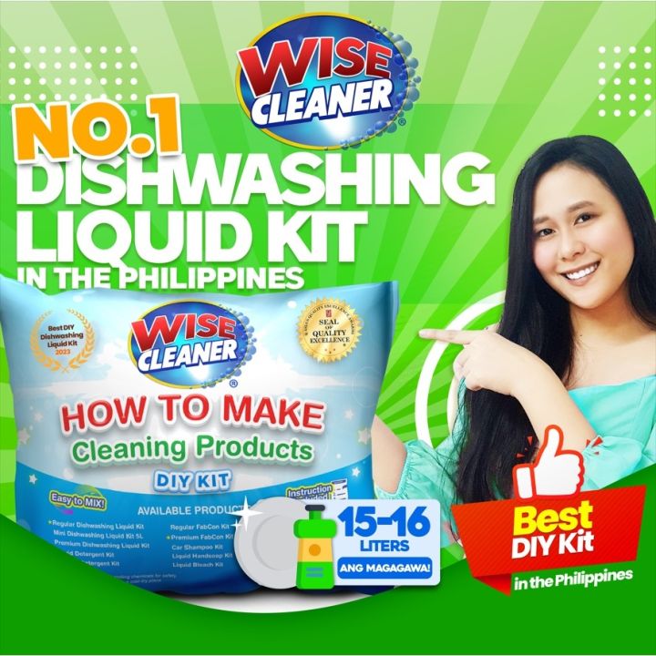 DISHWASHING LIQUID KIT 15-16L WISE CLEANER DIY KIT | Lazada PH