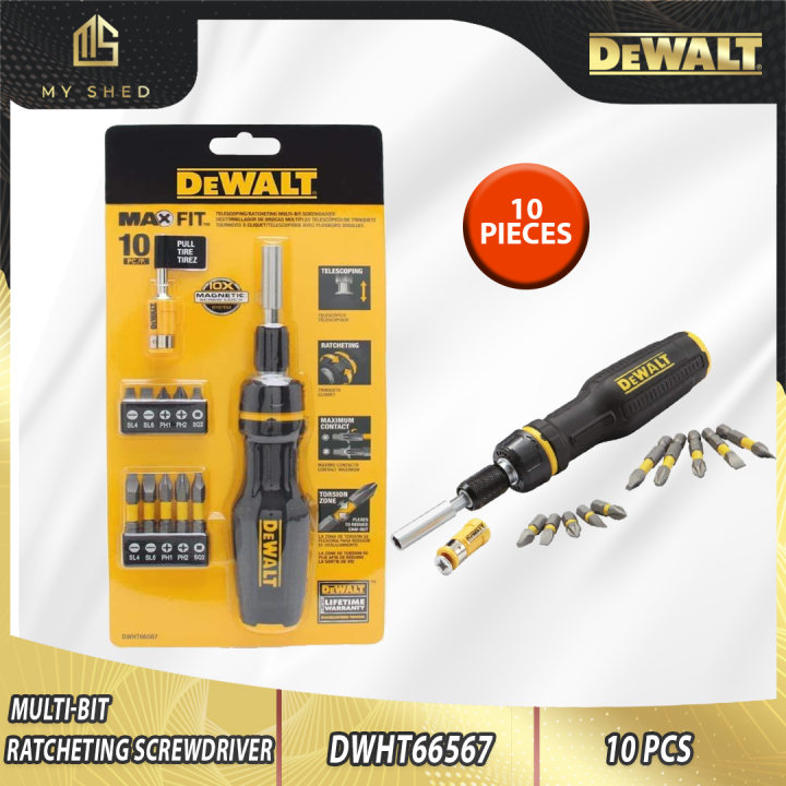 Dewalt DWHT66567 MAX FIT® Telescoping Multi-bit Ratcheting Screwdriver | Lazada