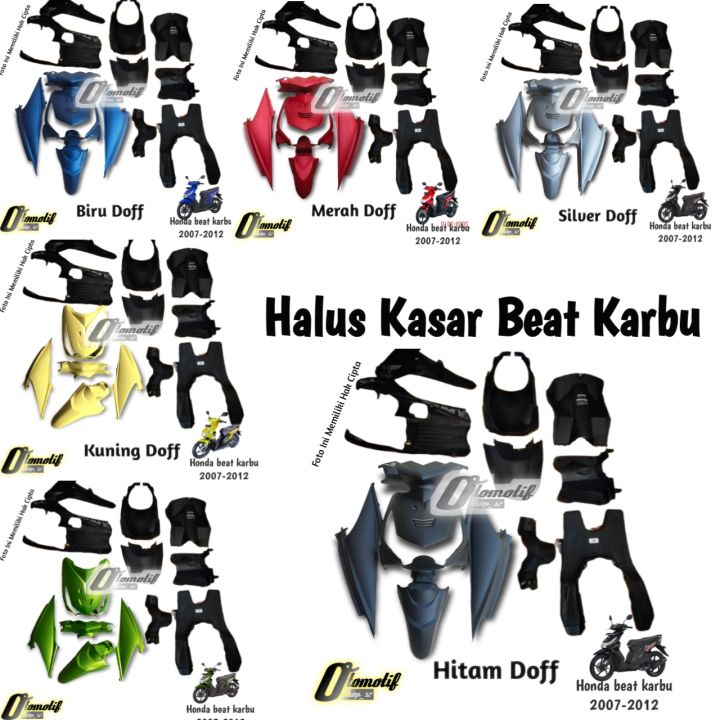 Full body kasar halus honda beat karbu hitam doff merah doff biru doff ...