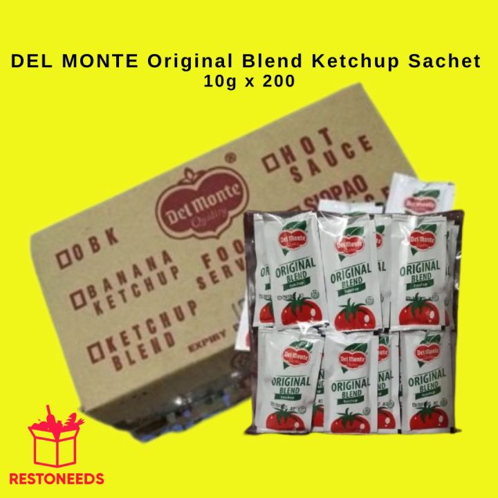 DEL MONTE Original Blend Ketchup Sachet 10g x 200 | Lazada PH