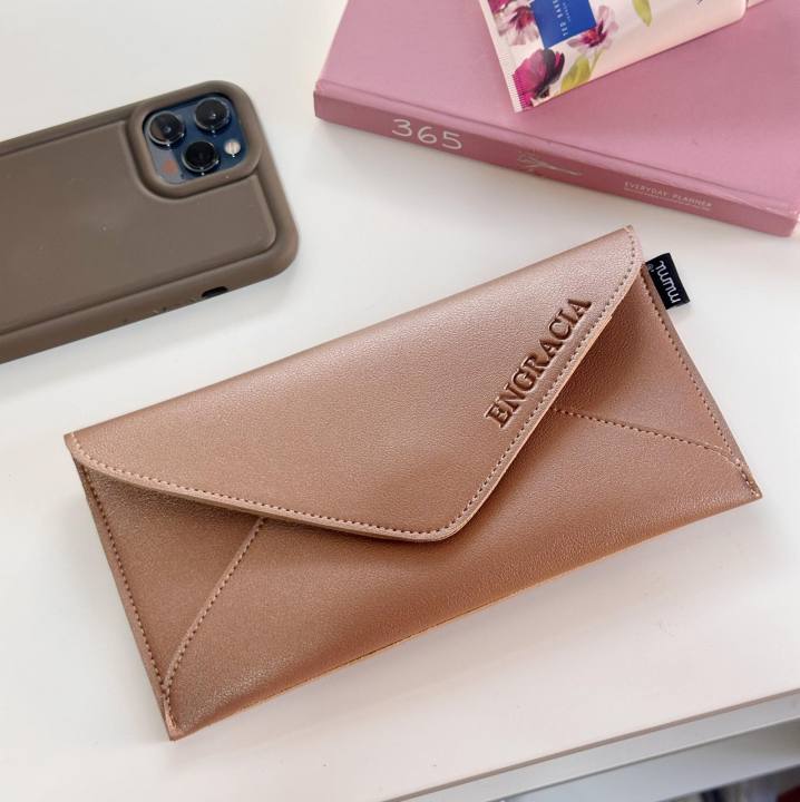 Mumi Emilia Long Envelope Personalized Wallet Purse | Lazada PH