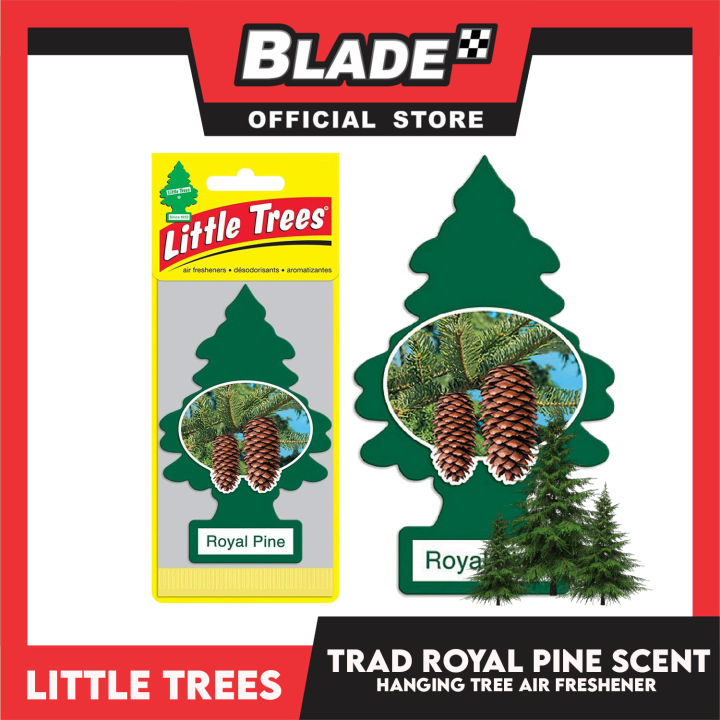 Little Trees Car Air Freshener 10101 (Royal Pine) Hanging Tree Provides ...