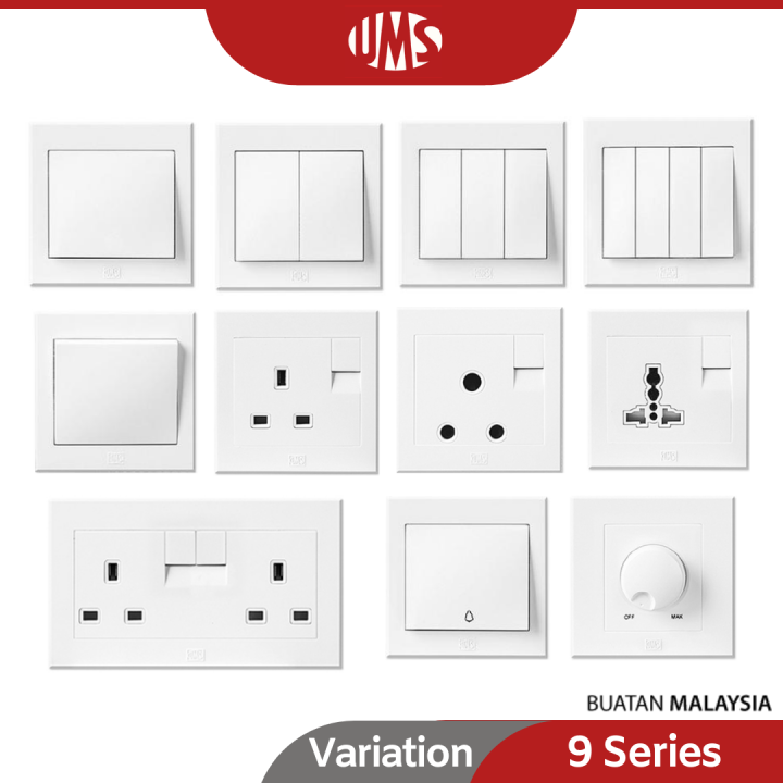 UMS 9 Series Switches and Socket Outlet | Lazada