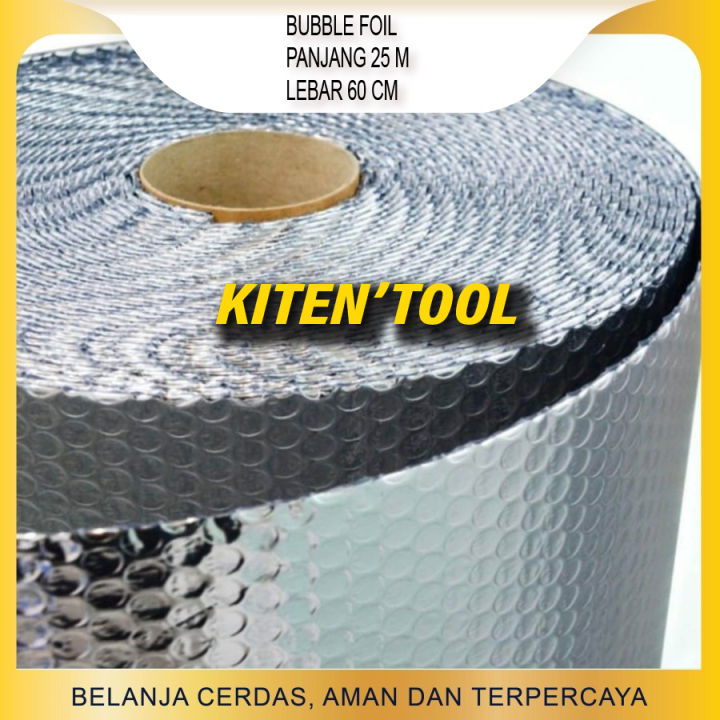 Aluminium Foil Bubble / Bubble foil Peredam Panas Atap Lebar 25 m x 60 cm | Lazada Indonesia
