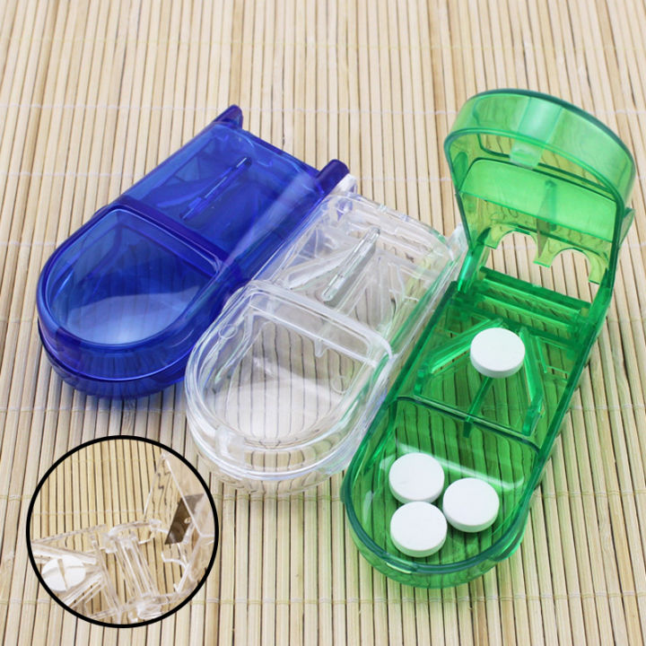 1PC Medicine Box Pill Caplets Medicine Dose Tablet Cutter Splitter ...