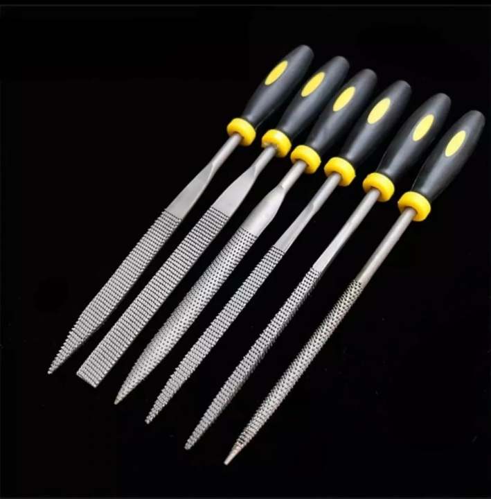 6pcs Hand Metal Steel Files Set, (4x160mm) (Kikil Set) | Lazada PH