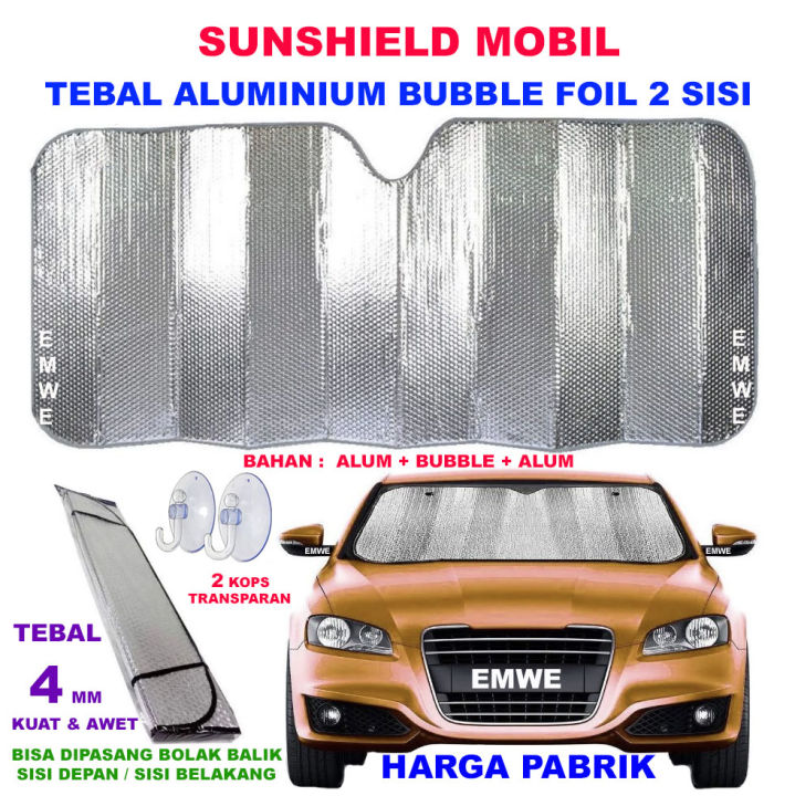 Sun Shield Sunshield Pelindung anti Panas sinar Uv Dashboard Tirai Penutup Kaca Depan Mobil Sun ...