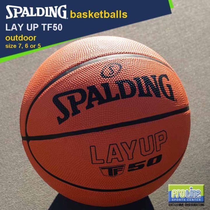 SPALDING Lay Up TF50 Original Outdoor Basketball Size 7, Size 6,Size 5 ...