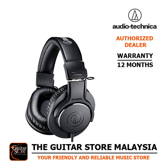 Audio Technica ATH-M30x Professional Studio Monitor Headphone - Black ...