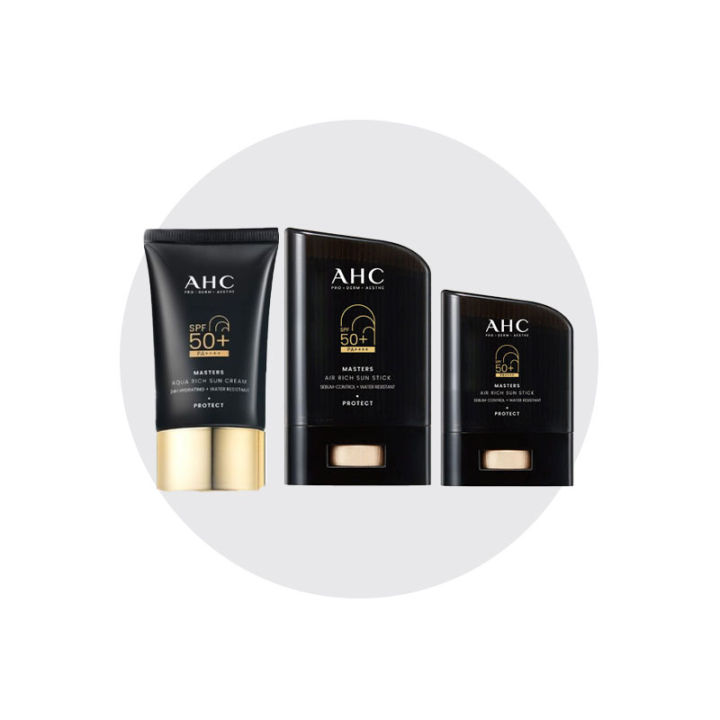 [AHC] Masters Air Rich Sun Stick 14g / 22g / Sun Cream 30g | Lazada