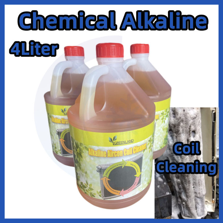 Alkaline Chemical Air Conditioner Coil Cleaner 4 Litre (Orange Color ...