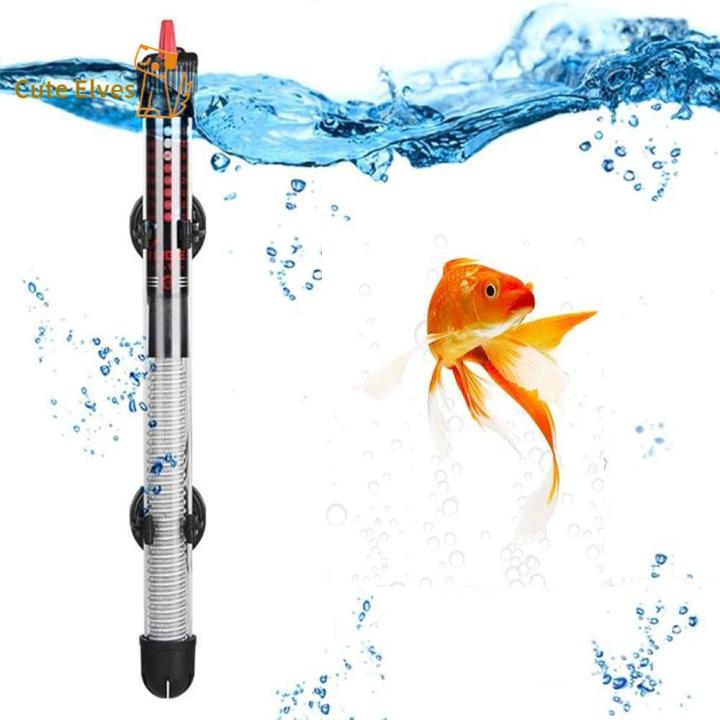 CUTE ELVES Glass Aquarium Thermostat Heater Rod with 2pcs Suction Cups ...