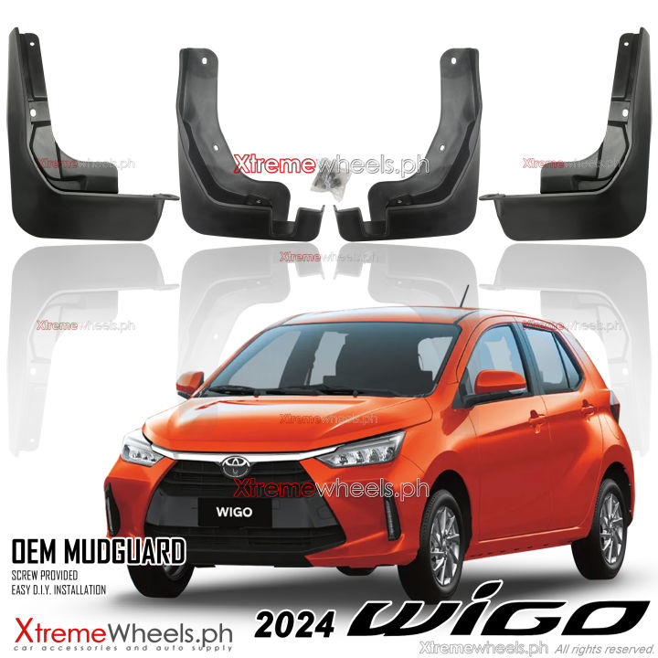 Toyota Wigo 2024 to 2025 Oem Heavy Duty Mudguard / Mud Guard / Mud ...