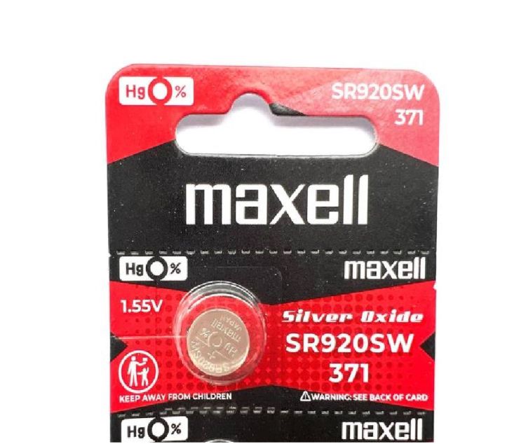 Baterai Jam Tangan Maxell SR920SW Batu Silver Oxide 920 371 Original ...