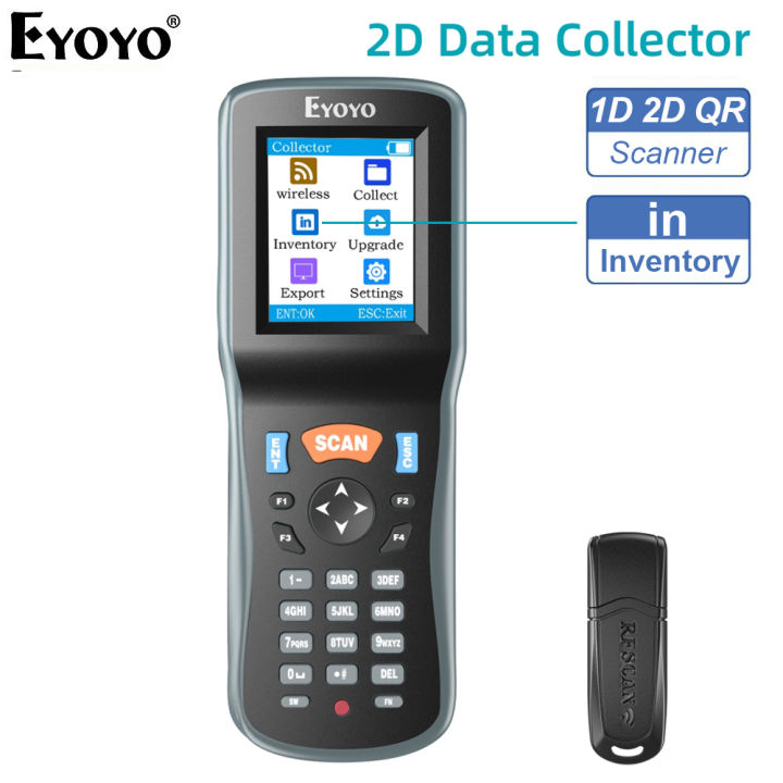 [🚚Local delivery🚚]Eyoyo Portable Inventory Scanner Data Collector QR 1D ...