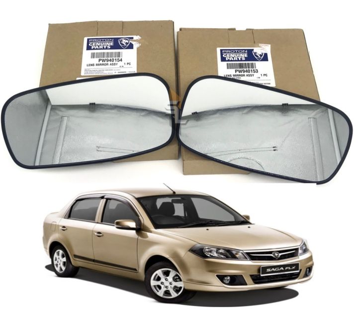 100% Original Proton Saga FL FLX Side Mirror Glass | Lazada
