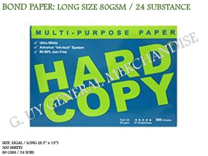 Hard Copy Bond Paper 80gsm Legal Size | Lazada PH