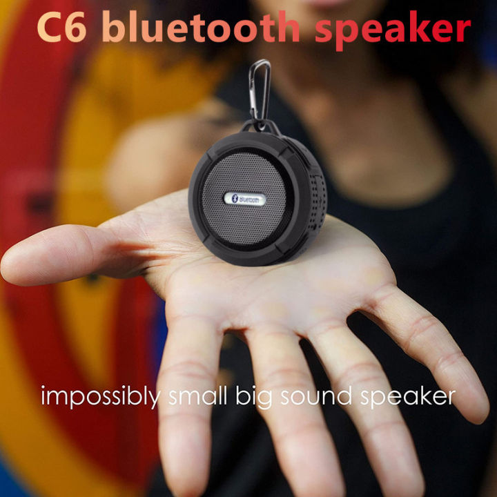 Portable C6 bluetooth mini speaker supports mobile phone/laptop/tablet ...