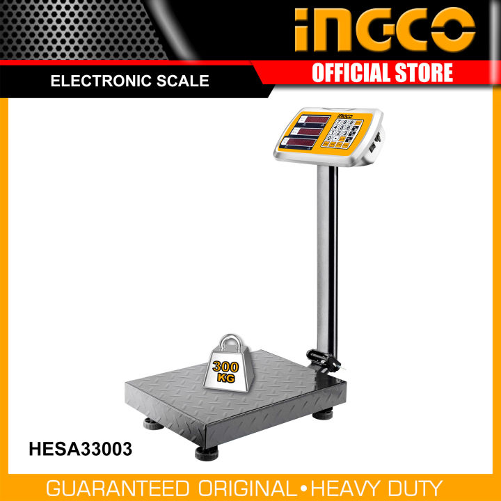 Ingco HESA33003 300kg Industrial Electronic Weighing Scale 400x500mm ...