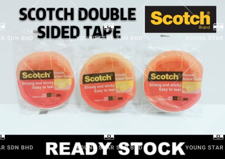 3M Scotch 200 Double Side Tissue Tape ( single pcs ) | Lazada