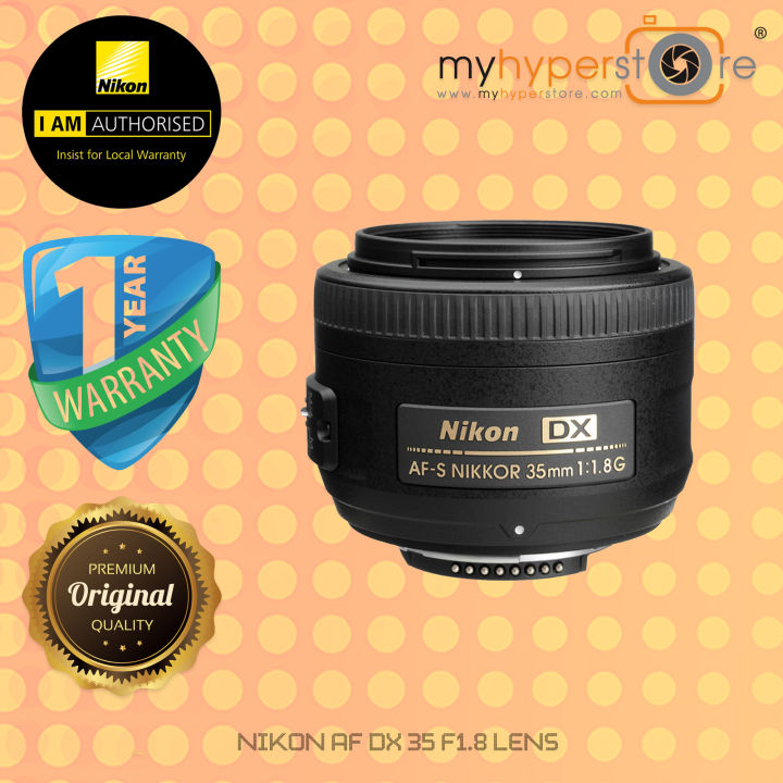 Nikon AF AF-S 35MM 35 F1.8 Portraiture Auto Focus DX Crop Lens ...