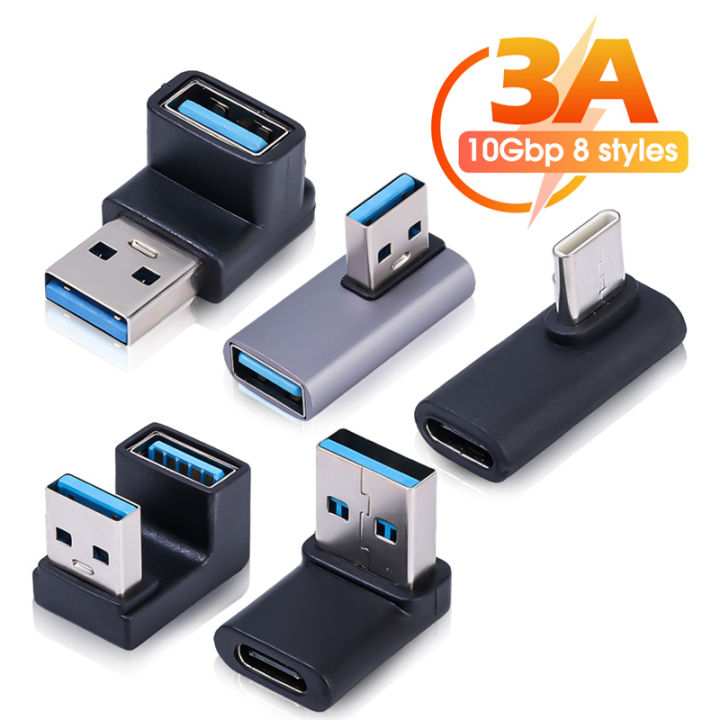 Fast Charging Data Transfer USB Type C OTG Converter Male to Female U ...